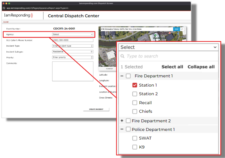 Self Dispatching / Create an Incident - Dispatch Portal – IamResponding